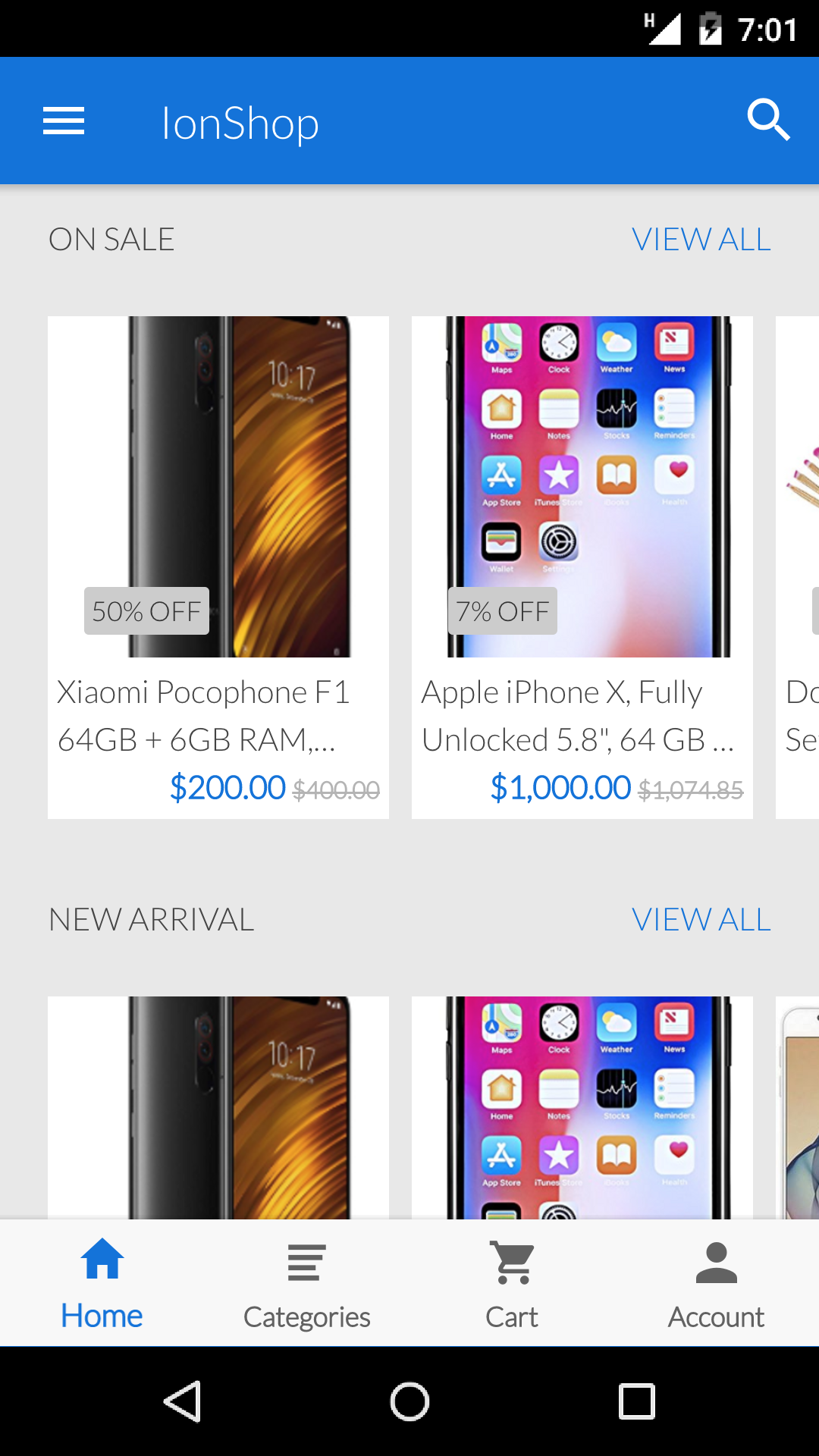 IonShop - Ionic 3 Starter for Ecommerce Based Apps by quanlabs | CodeCanyon